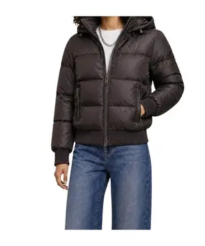 Armani Exchange Zipper Cotton Hooded Jacket