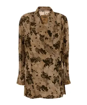 UMA WANG Long Sleeve Printed Jacket