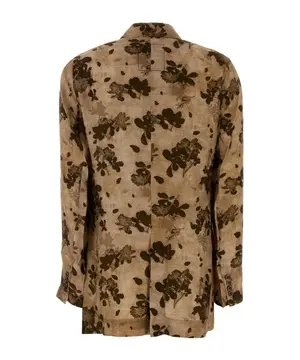 UMA WANG Long Sleeve Printed Jacket