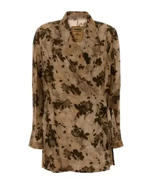 UMA WANG Long Sleeve Printed Jacket - No