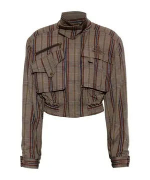 VIVIENNE WESTWOOD Cropped Check Jacket