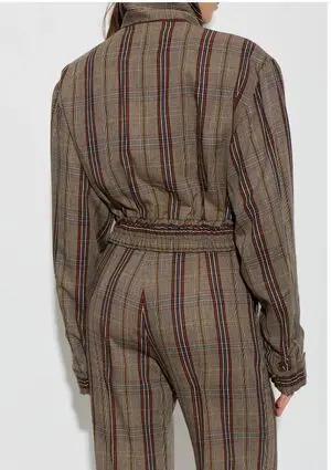 VIVIENNE WESTWOOD Cropped Check Jacket