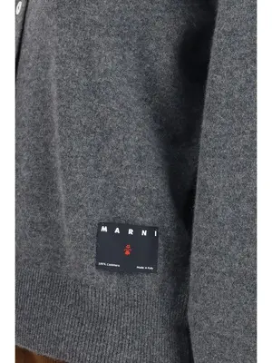 Marni Logo Patch Cashmere Cardigan