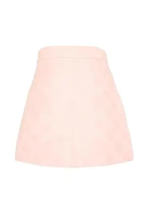 Casablanca Monogram Jacquard Button-front Skirt