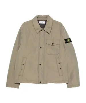 Stone Island Logo-patch Zip-fastening Jacket - Green