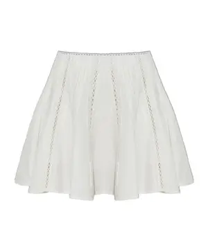 ALLSAINTS Pleated Midi Skirt - White