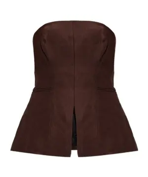 ALLSAINTS Off-shoulder Top - Brown