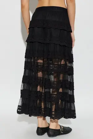 ALLSAINTS Elastic Waist Midi Skirt