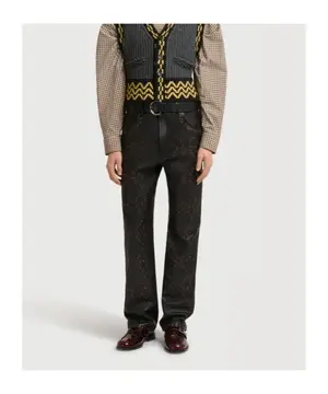 Marni Leather Trousers With Studded Front