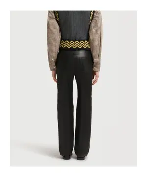 Marni Leather Trousers With Studded Front