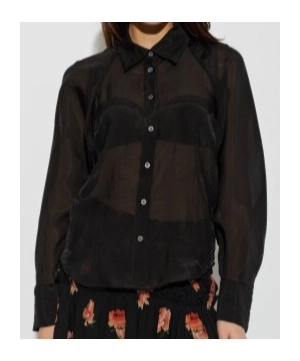 ALLSAINTS Long Sleeve Shirt With Pointed Collar