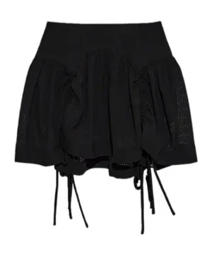 ALLSAINTS Tie-detailed Pleated Midi Skirt - Black