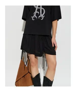 ALLSAINTS Tie-detailed Pleated Midi Skirt