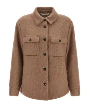 Peserico Long-sleeved Jacket - Light Brown