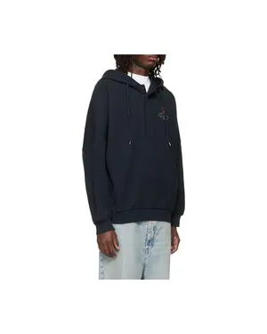 VIVIENNE WESTWOOD Drawstring Hooded Sweatshirt - Navy