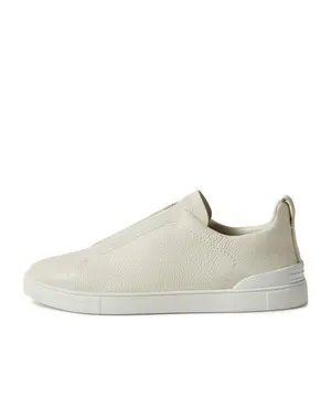 Zegna Triple Stitch Low Top Sneaker - White