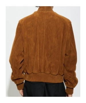 AMI Paris Suede Bomber Jacket