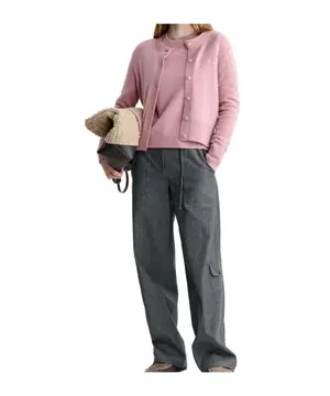 Maison Kitsuné Baby Fox Lambswool Fitted Cardigan