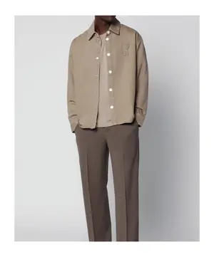 AMI Paris Collared Long-sleeved Shirt