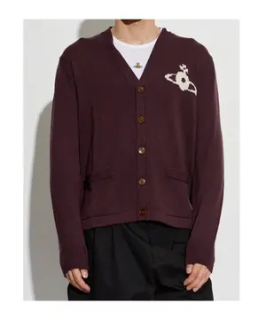VIVIENNE WESTWOOD Long Sleeve V-neck Cardigan