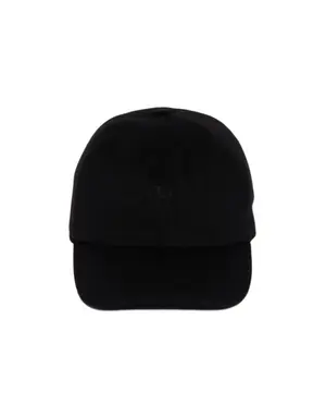 Loro Piana Baseball Cap With Embroidered Logo - Black