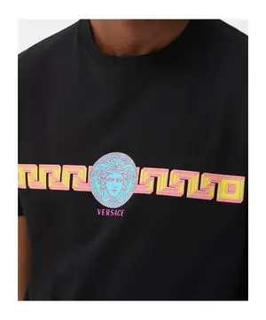 Versace Printed Cotton-jersey Slim T-shirt