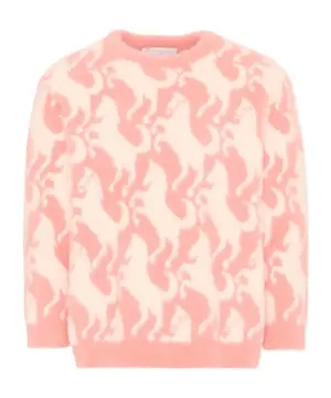 Stella McCartney Horse-intarsia Long-sleeve Sweater