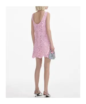 SELF-PORTRAIT Floral Lace Mini Dress