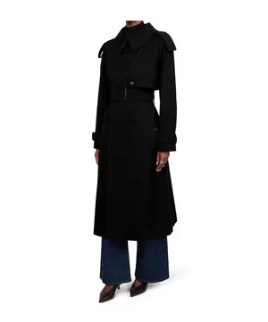 Burberry Long Gabardine Trench Coat
