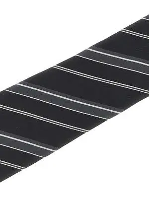 TOM FORD Diagonal Striped Neck Tie - Black
