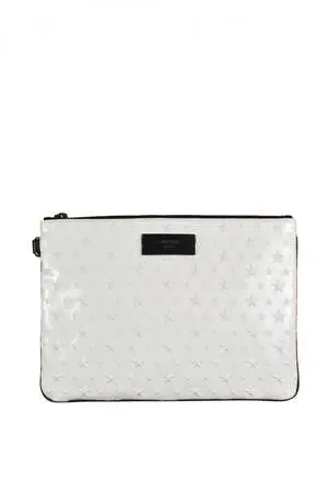 JIMMY CHOO Derek Clutch Bag - White