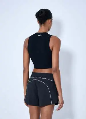 Balenciaga Sleeveless Technical Knit Bra Tank Top