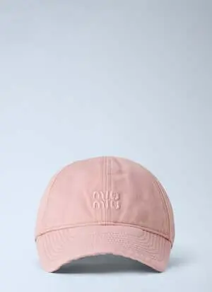Miu Miu Drill Baseball Cap - Pink