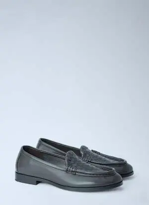 Bottega Veneta Woven Leather Penny Loafers