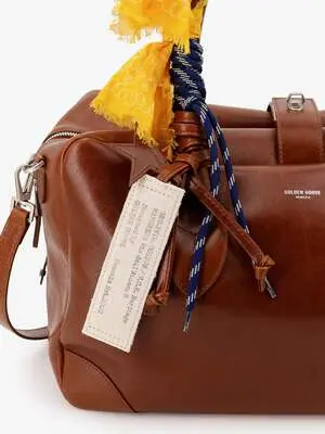GOLDEN GOOSE Vita Leather Handbag - Brown