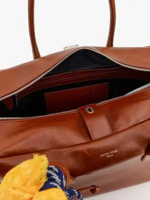 GOLDEN GOOSE Vita Leather Handbag - Brown