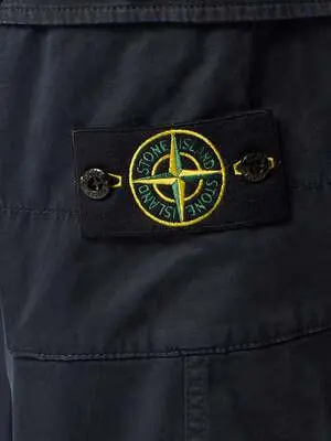 Stone Island Cotton Blend Cargo Trousers