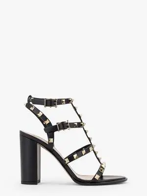 Valentino Garavani Rockstud Leather Sandals With Allover Studs