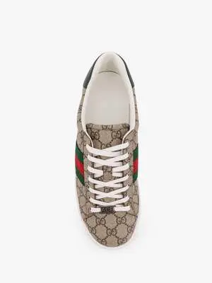 Gucci Lowtop Ace Gg Supreme Fabric Sneakers