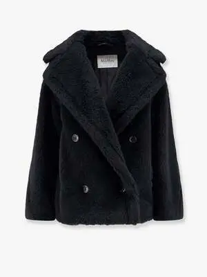 Max Mara Alpaca, Virgin Wool, And Silk Jacket - Black