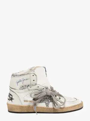 GOLDEN GOOSE Sky Star Leather Sneakers - White