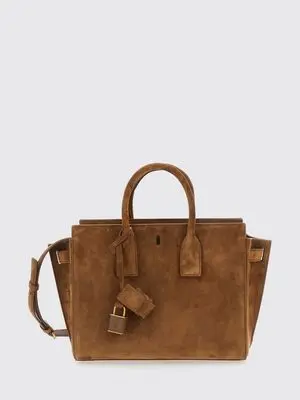 Saint Laurent Suede Handbag - Brown