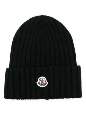 Moncler Logo Wool Beanie - Multicolor