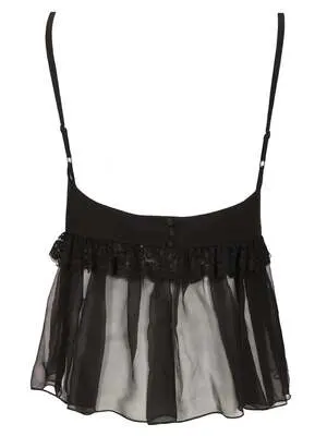 Chloé Crêpe De Chine Lingerie Top With Thin Straps