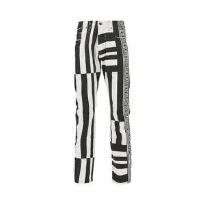 Versace Denim Jeans With Sylvester Print