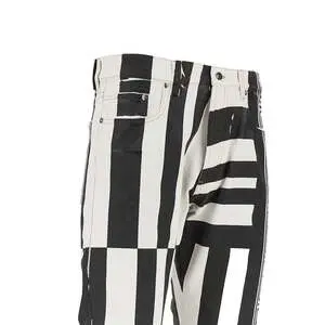 Versace Denim Jeans With Sylvester Print
