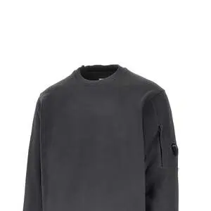C.P. COMPANY Crewneck Cotton Sweatshirt With Nfc Lens