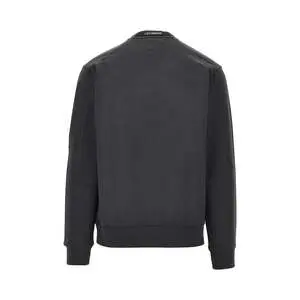 C.P. COMPANY Crewneck Cotton Sweatshirt With Nfc Lens