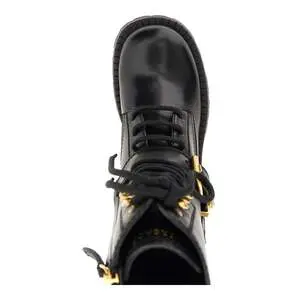 Versace Leather Mid-calf Boots With Medusa Detail
