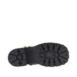 Versace Leather Mid-calf Boots With Medusa Detail